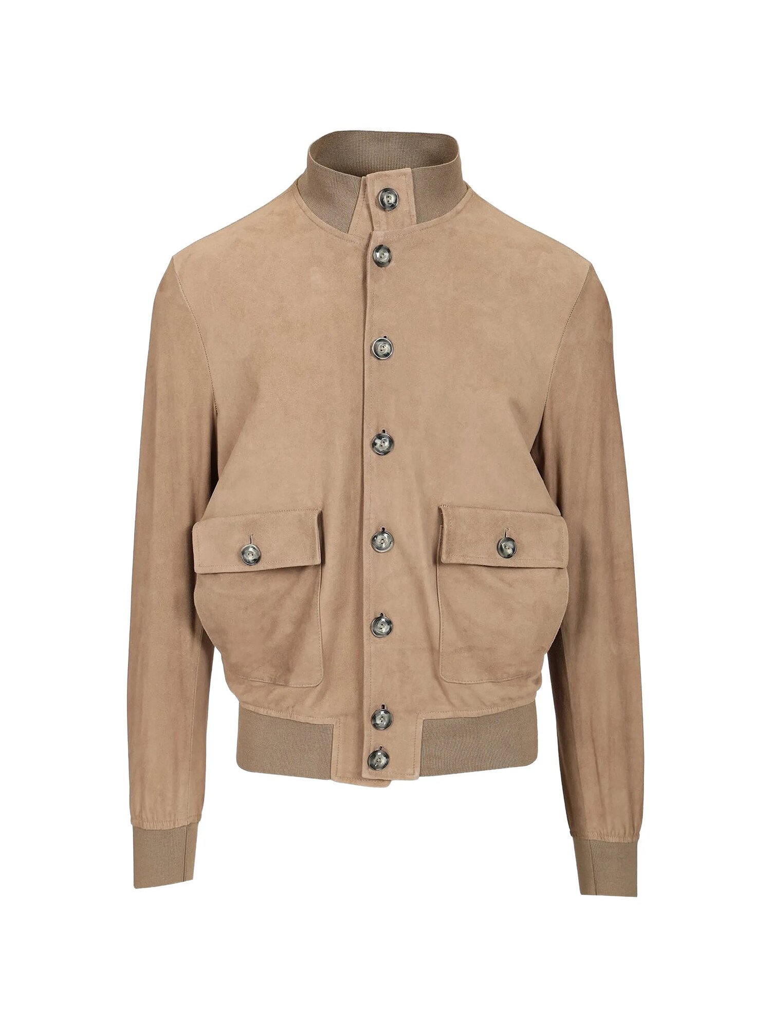 Куртка Suede-finish button-up jacket