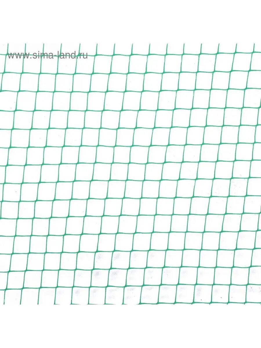 Зеленая пластиковая сетка от птиц 2х10 м