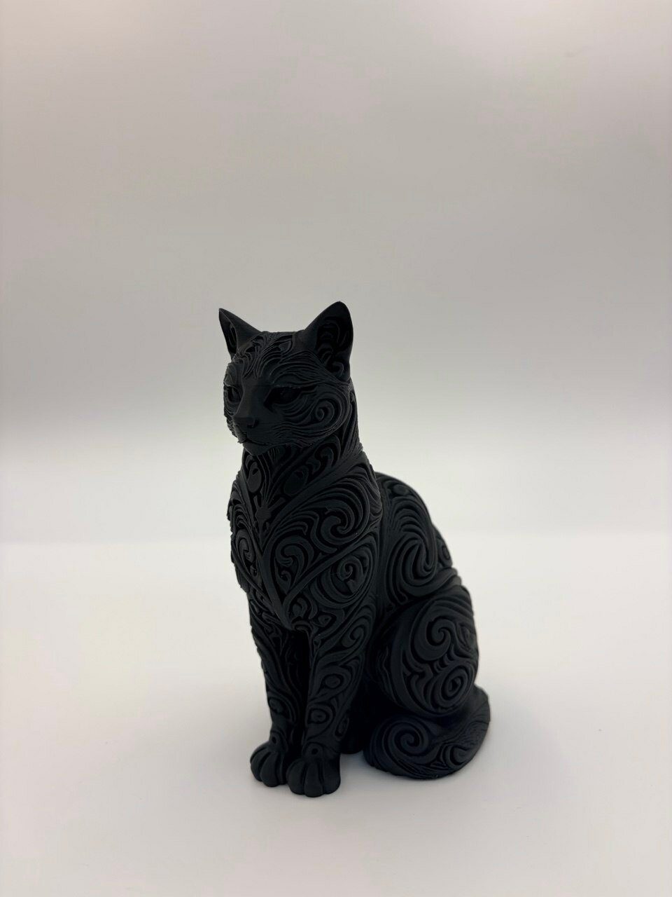 Статуэтка кот декоративная черная