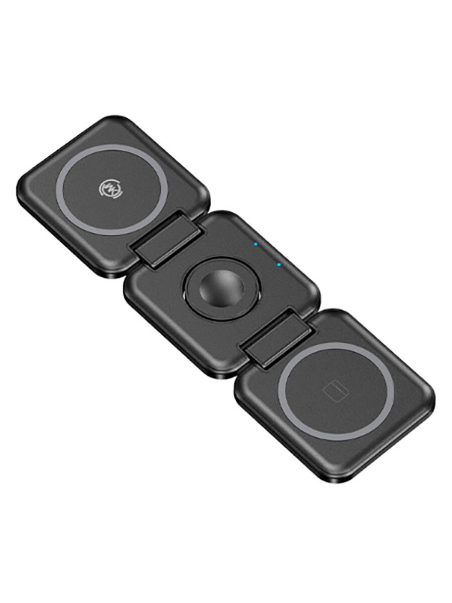 Беспроводное зарядное устройство Wekome Folding 3-in-1 Wireless Charger (WP-U174) Black