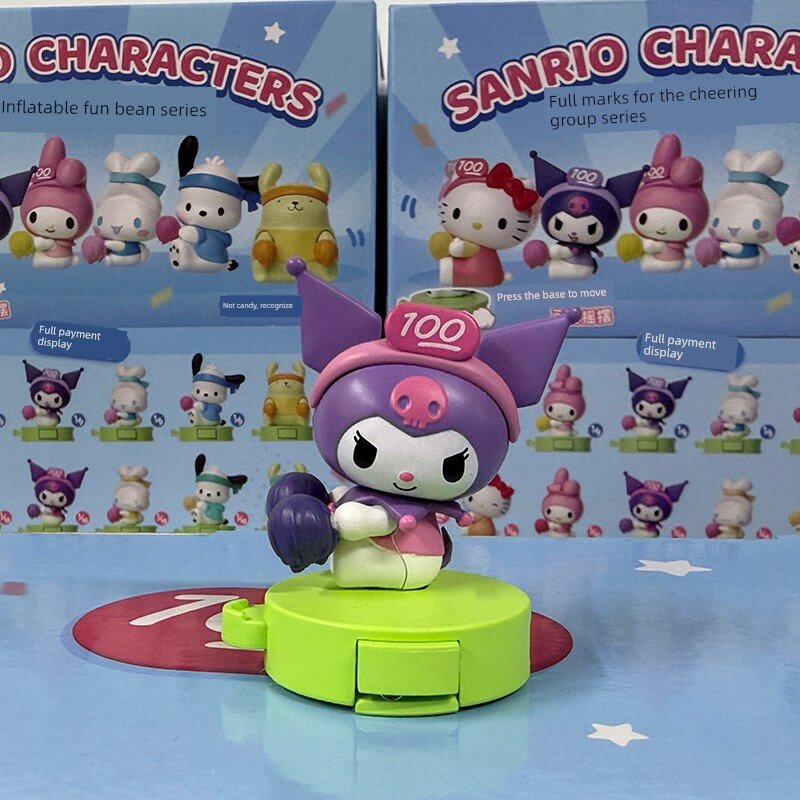Официальные декоративные подарки: серия милых фигурок Sanrio Family Perfect Score Cheerleading Team в слепых пакетах и