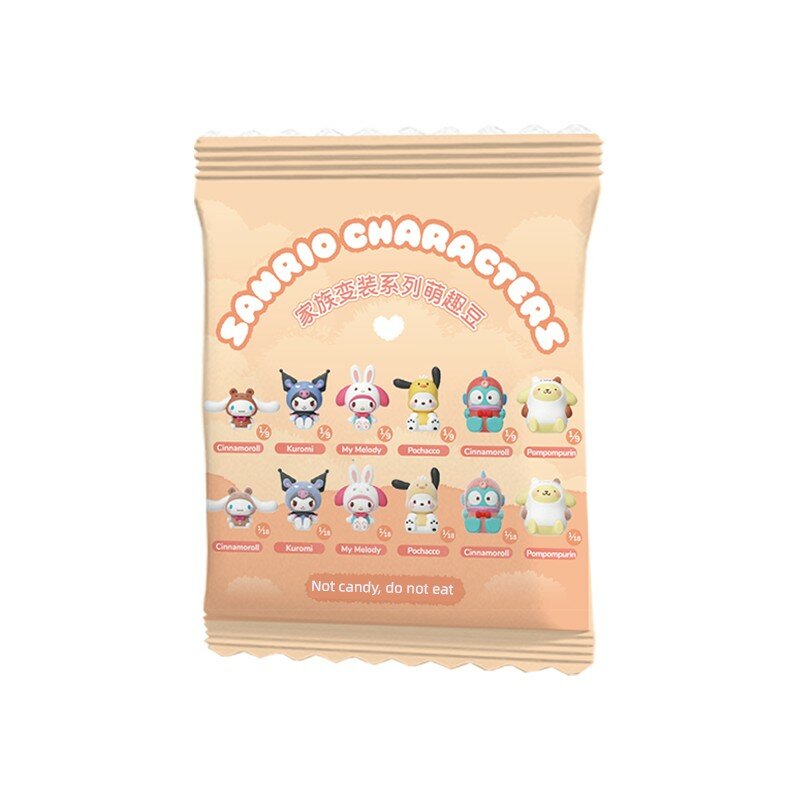 Набор милых мини-фигурок Sanrio Family в слепой коробке: Куроми, Почакко, украшения Одна сумка, не вскрытая