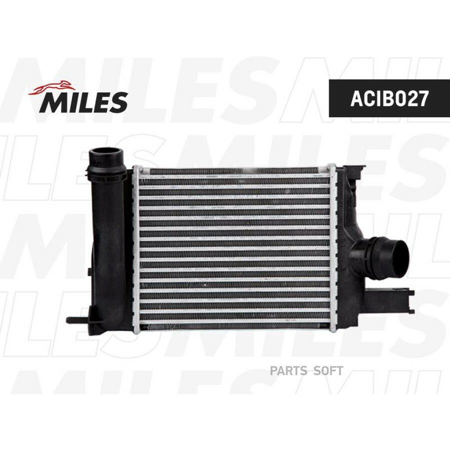 MILES ACIB027 Интеркулер RENAULT Duster 1.5dCi /Arkana 1.3T 10-/ Logan II/Sandero 1.5TD / Clio 0.9-1.6/1.5TD 12- ()