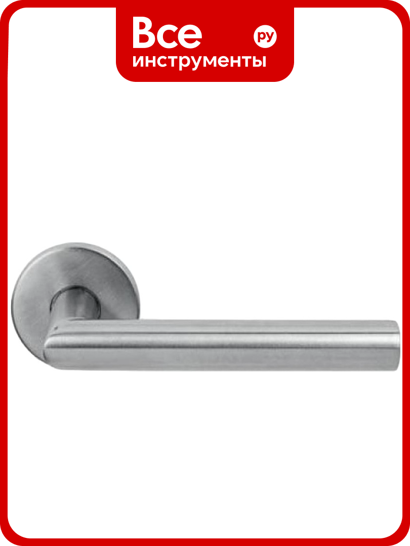 Раздельные ручки Apecs H-0204-Inox, нержавеющая сталь, стяжные винты гальваническое покрытие для межкомнатных дверей