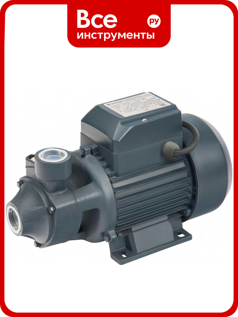 Поверхностный вихревой насос UNIPUMP QB 60 83861 с мощностью 370 Вт, высотой подъема 33 м и производительностью