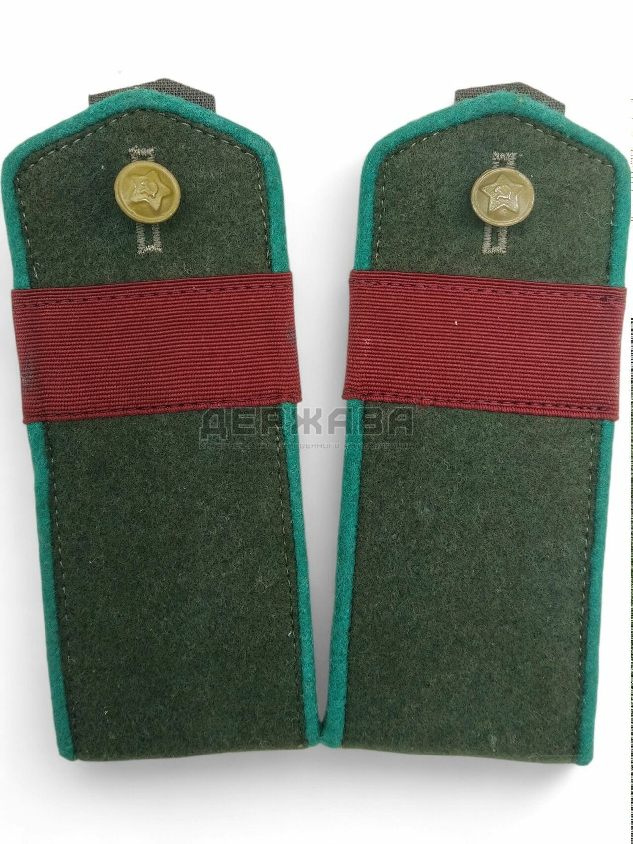 Погоны полевые, старший сержант погранвойск НКВД, (РККА) СССР обр. 1943г.