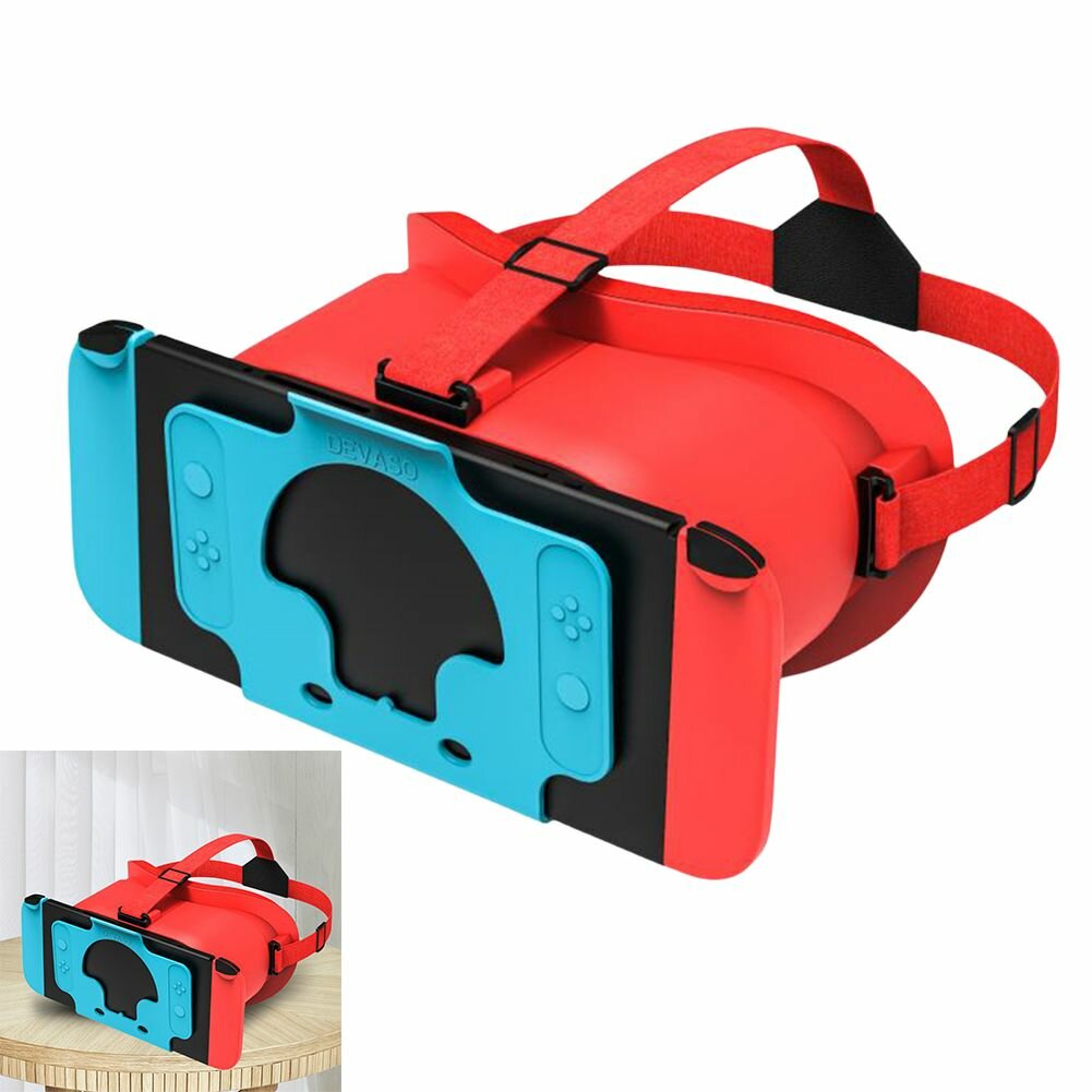 3D VR-очки для Switch OLED с регулировкой диоптрий и МЗР, фиксирующий отсек
