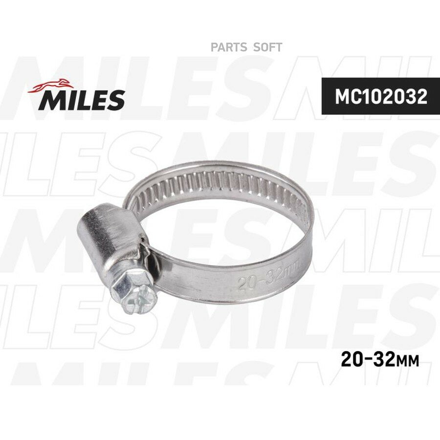 Хомут MILES 20-32, арт. MC102032 MILES MC102032 | цена за 1 шт
