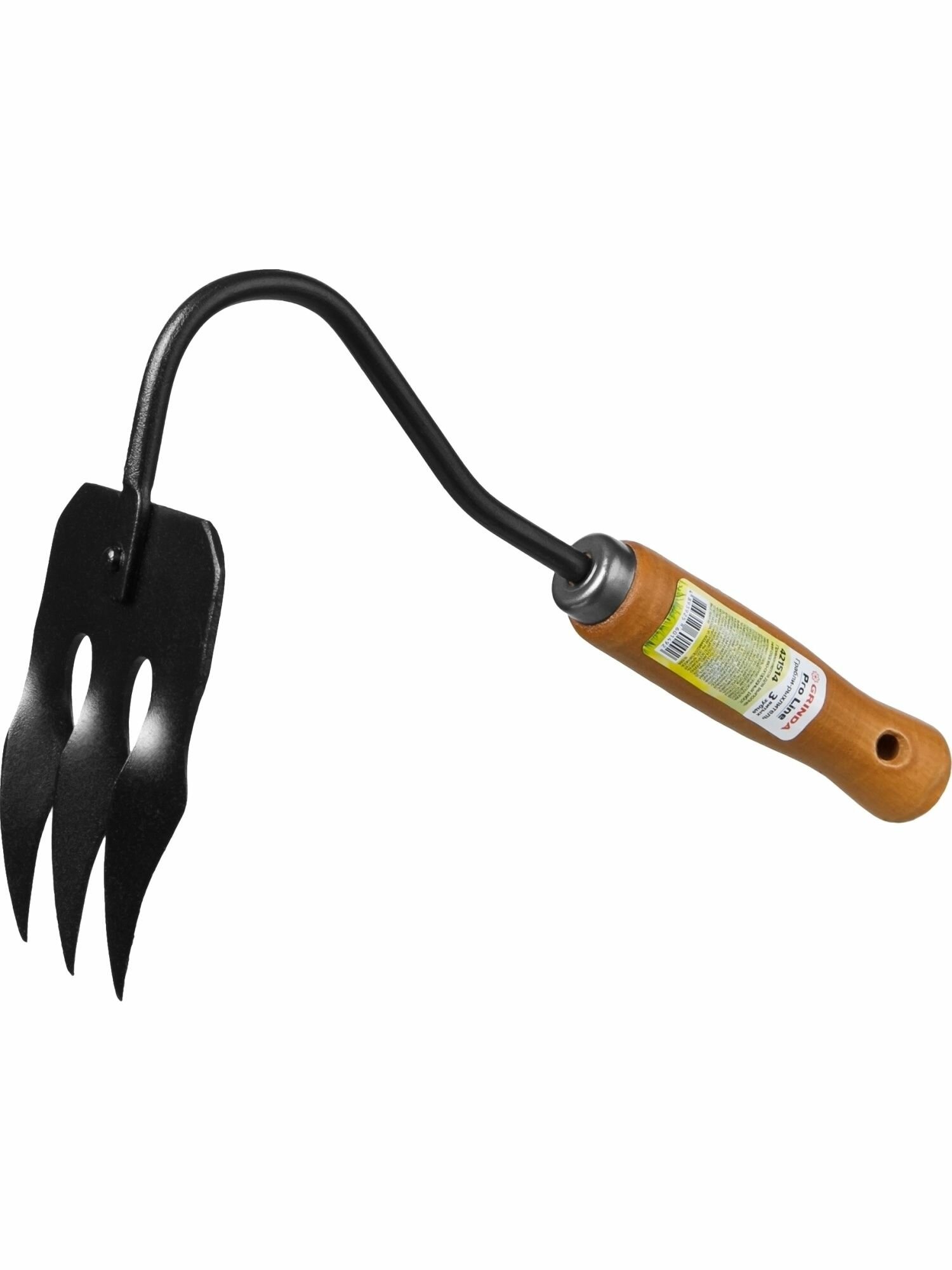 Грабли-рыхлитель GRINDA ProLine 120х86х265 мм, 3-х зубые, деревянная ручка