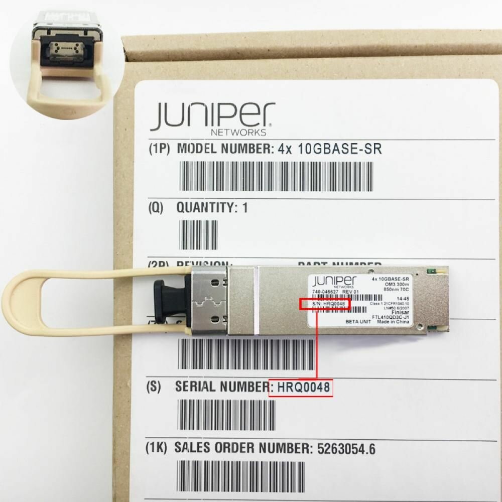 Модуль Juniper 4X10GBASE-SR — фото 1