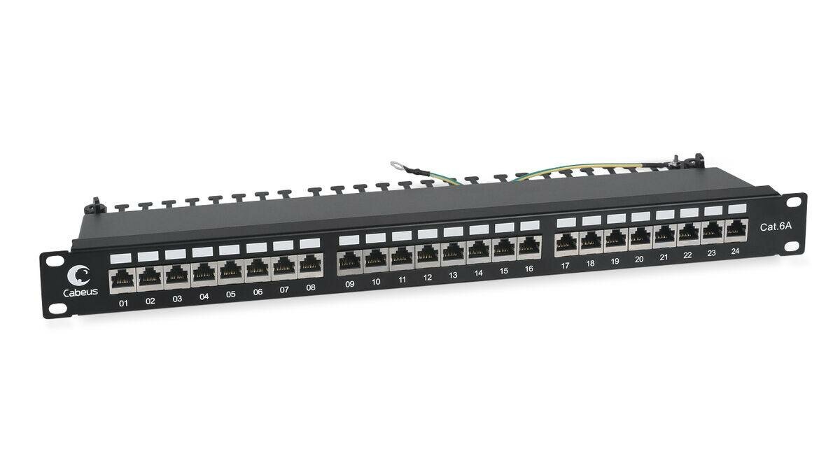 Патч-панель Cabeus PL-24-Cat.6a-SH-Dual