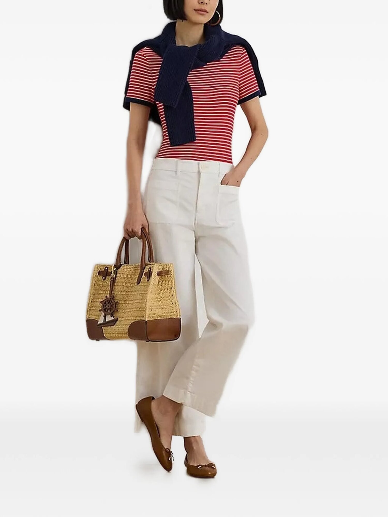 Футболка Lauren Ralph Lauren Striped T-shirt, размер 46 — фото 1