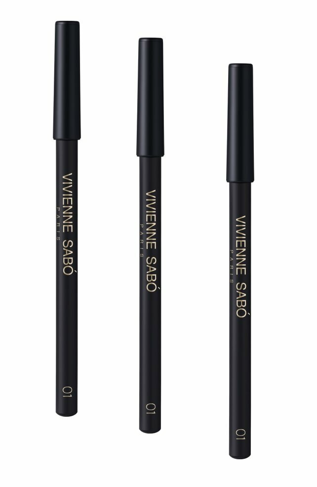 Карандаш для глаз Vivienne Sabo Crayon Contour des Yeux " Merci" 01 3шт