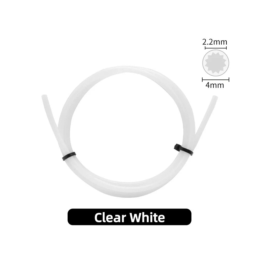 Трубки PTFE Creality для 3D печати 2m, Clear White