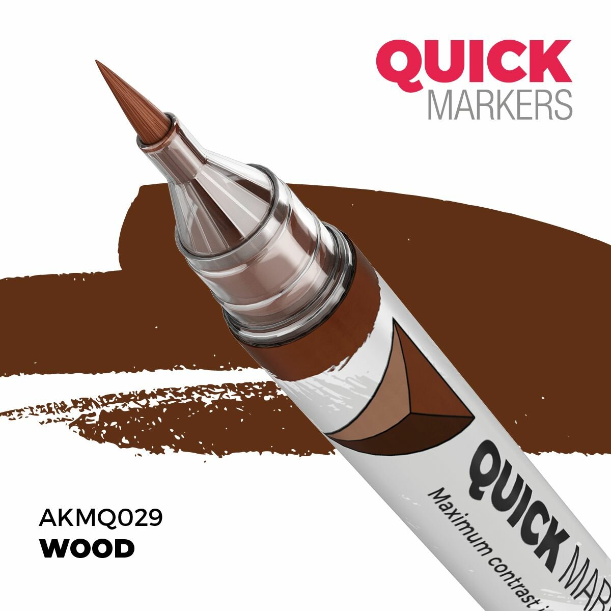 Маркер-кисть AK Wood - Quick Marker