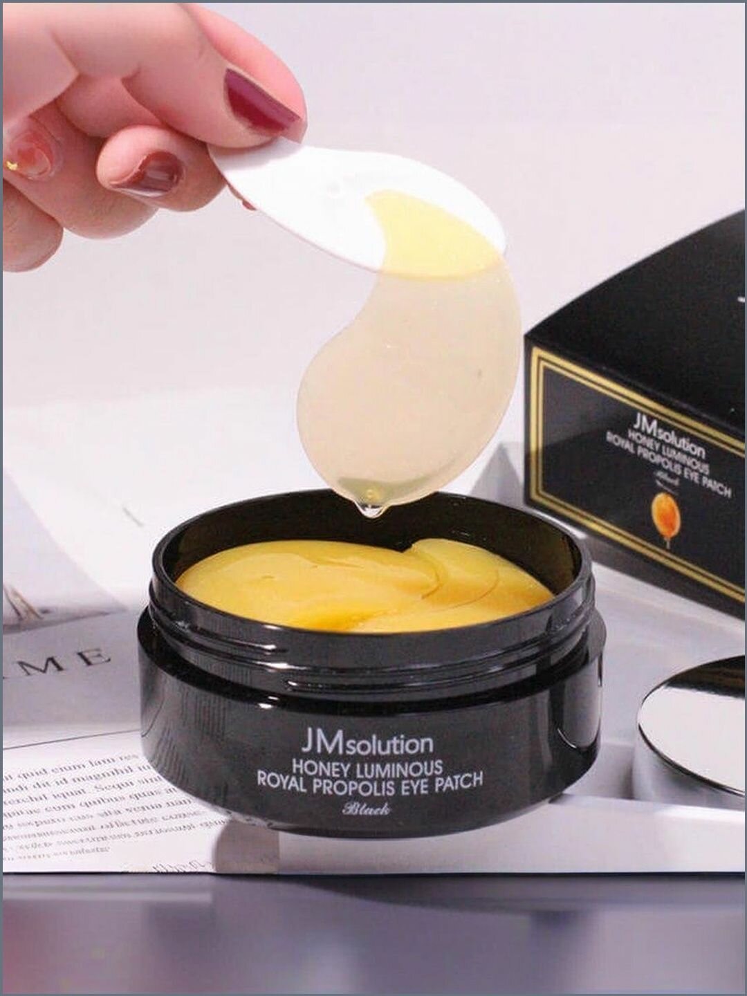 JM Solution гидрогелевые патчи Honey Luminous Royal Propolis Eye Patch — фото 1