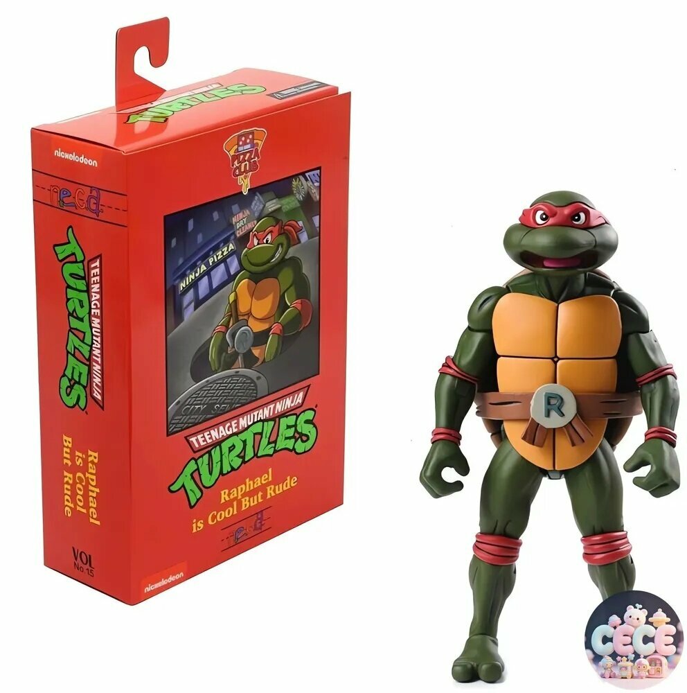 Коллекционная фигурка от "NECA". Рафаэль ("Черепашки-ниндзя") Teenage Mutant Ninja Turtles Ultimate Raphael (VHS)