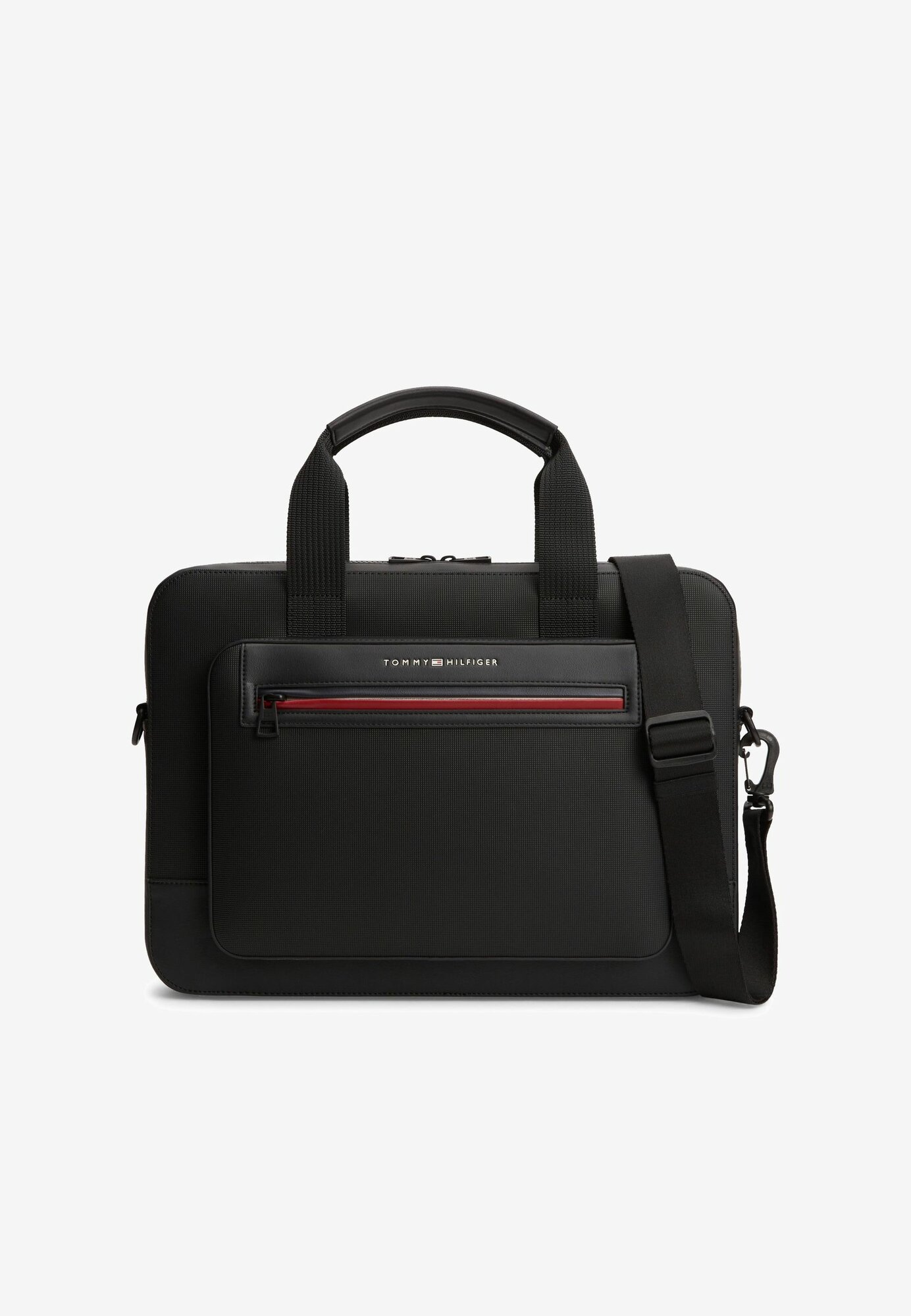 Сумка для ноутбука Tommy Hilfiger, размер 38,5х5х28 см, цвет черный, AM0AM14158