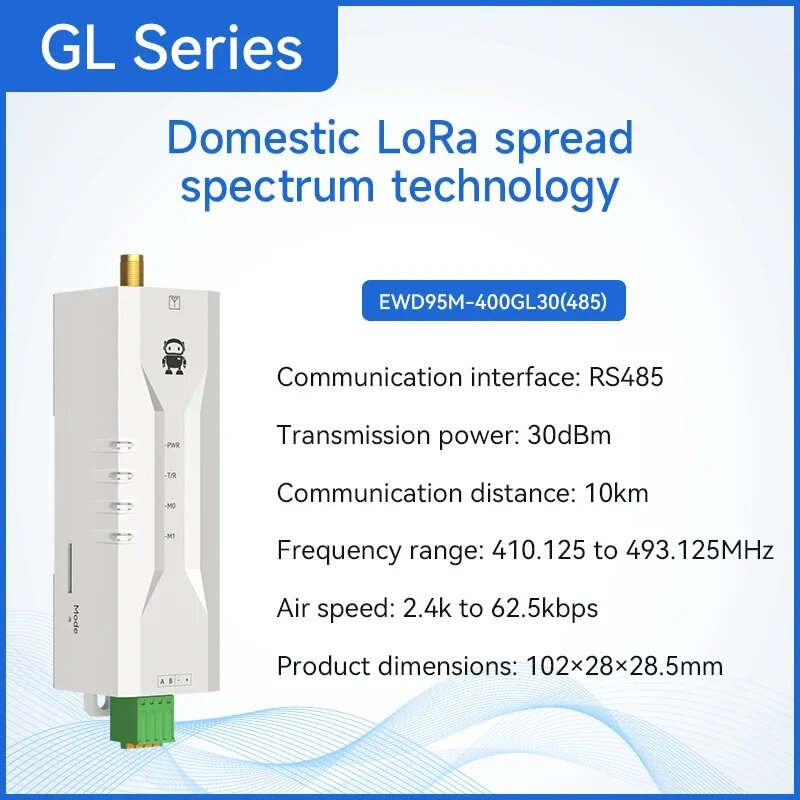 LoRa приемопередатчик EBYTE EWD95M-400GL30(485) 10km