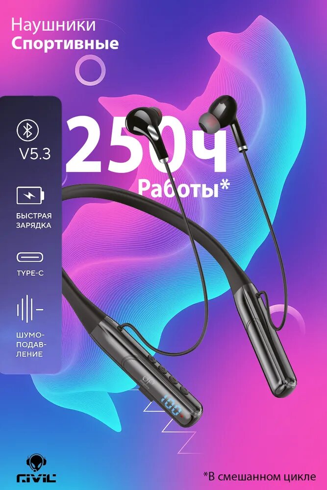 Наушники беспроводные спортивные bluetooth Dressphone DP-06