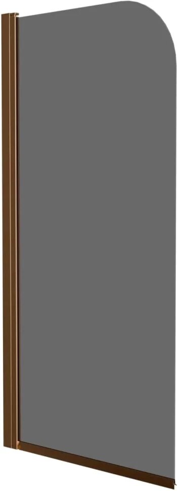 Шторка на ванну Knotlor Veil BS070TG0RB 70 см, профиль бронза матовая, стекло тонированное