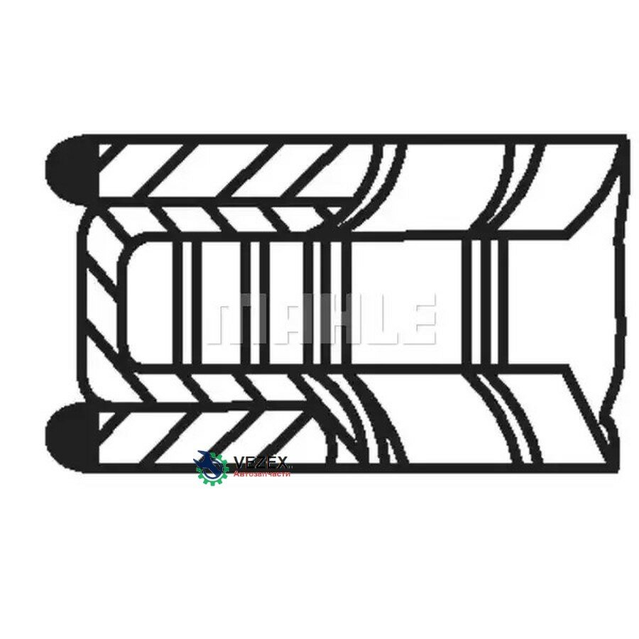 MAHLE 01561N0 Комплект поршневых колец