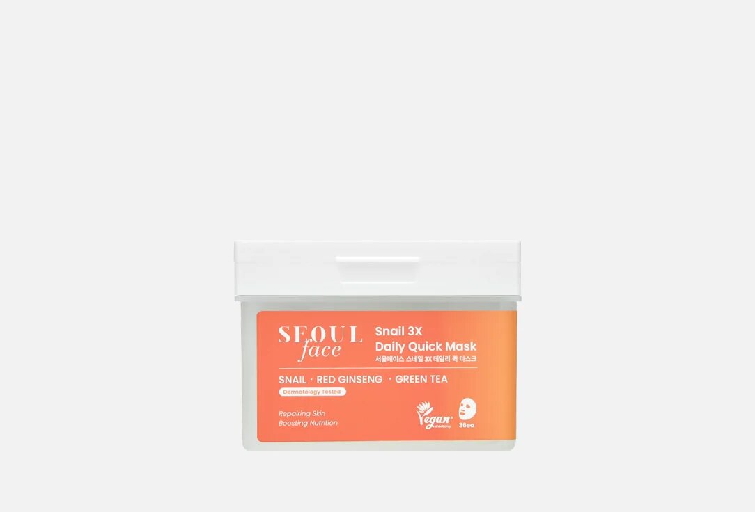 DERMAL Seoul Face Snail Набор масок для лица 36шт