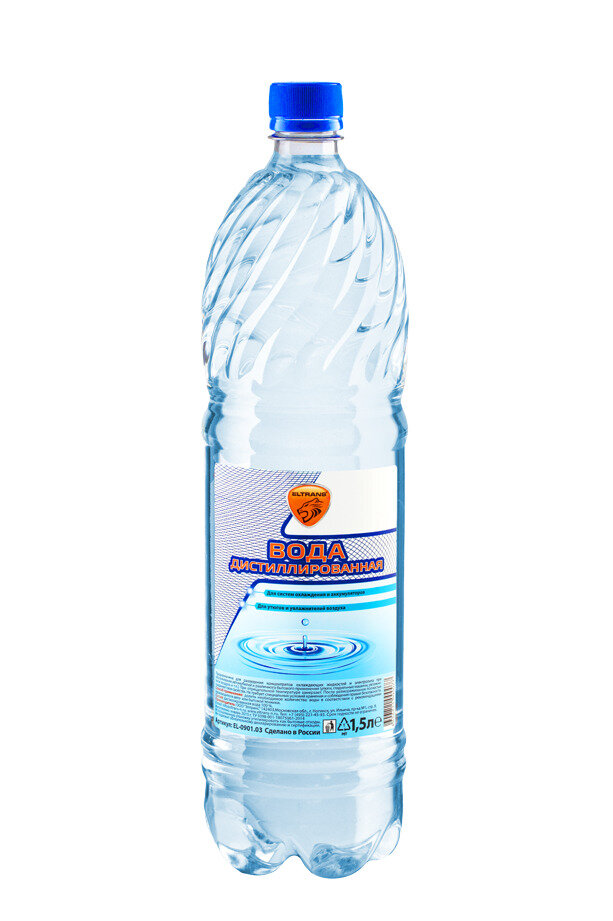 Дистиллированная вода 1,5 л.
