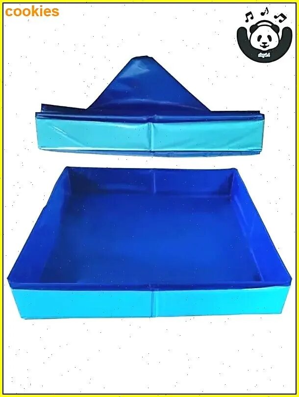 Эксклюзивная песочница для творчества синяя LIN 50x50x8 см