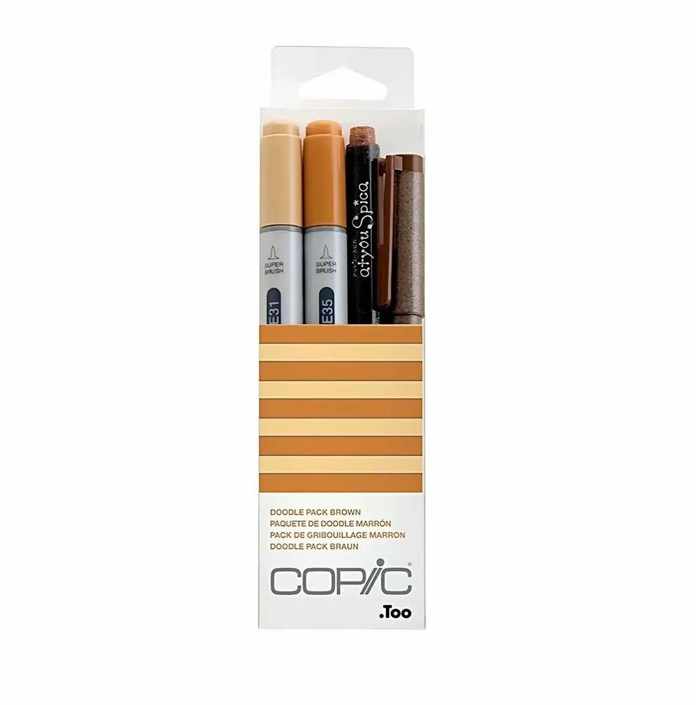 Copic Набор маркеров Спиртовой, 4 шт. для скетчинга