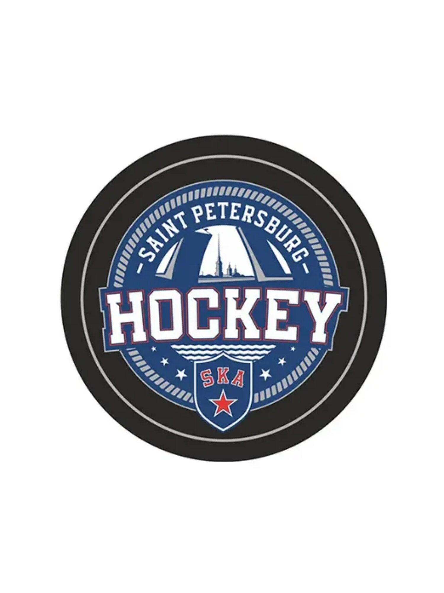 Шайба Sportfanat, артикул PUCK0001, 1-ст, 76 мм, цвет черный