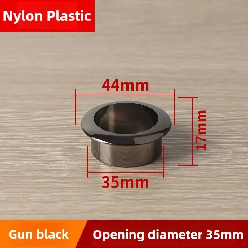 Кабельные втулки из пластика 10 Pcs, 35mm Gun black