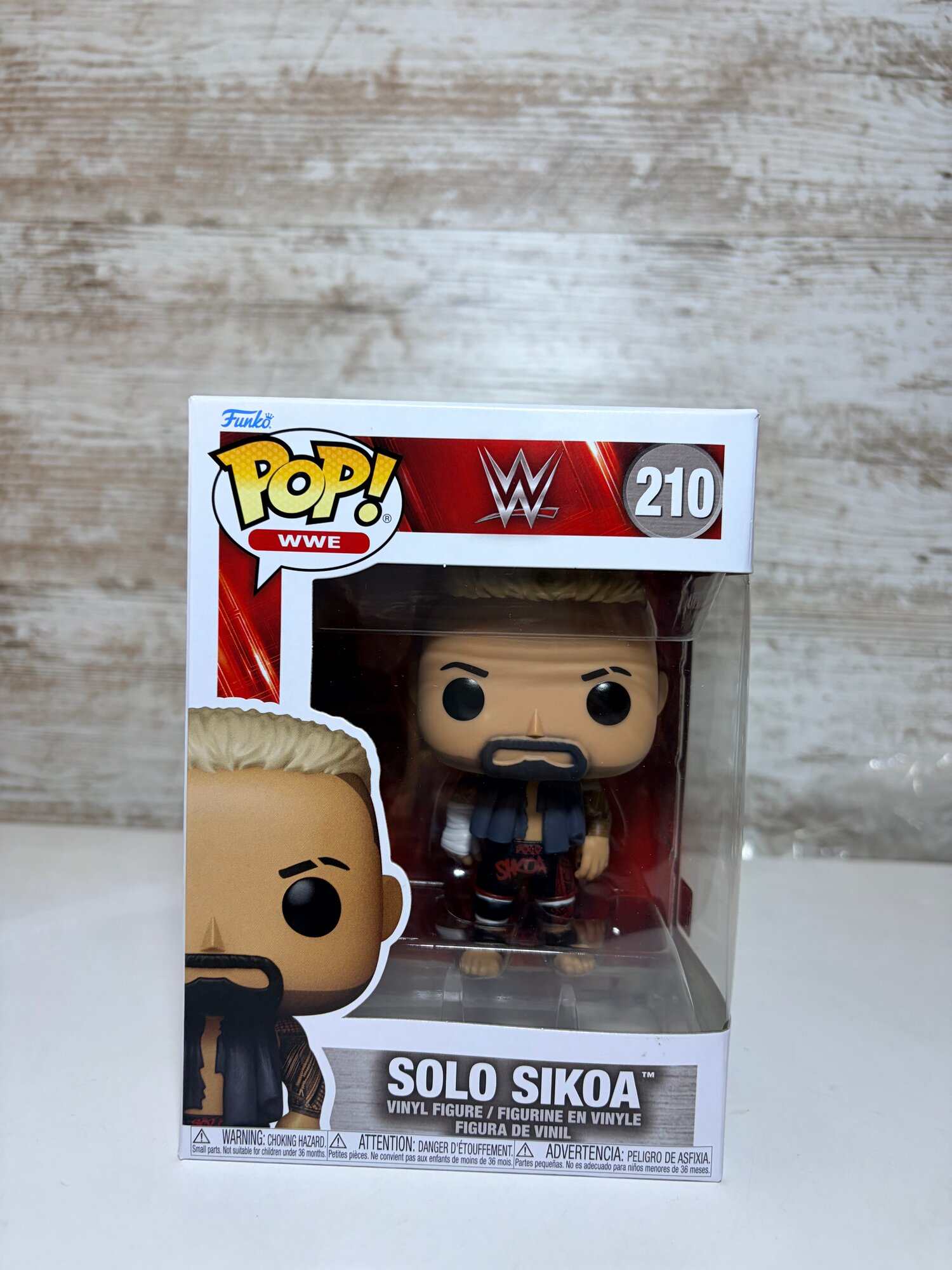 Коллекционная фигурка Funko Pop! WWE Solo Sikoa №210 — Соло Сикоа, виниловая фигурка Funko, оригинал, 10 см