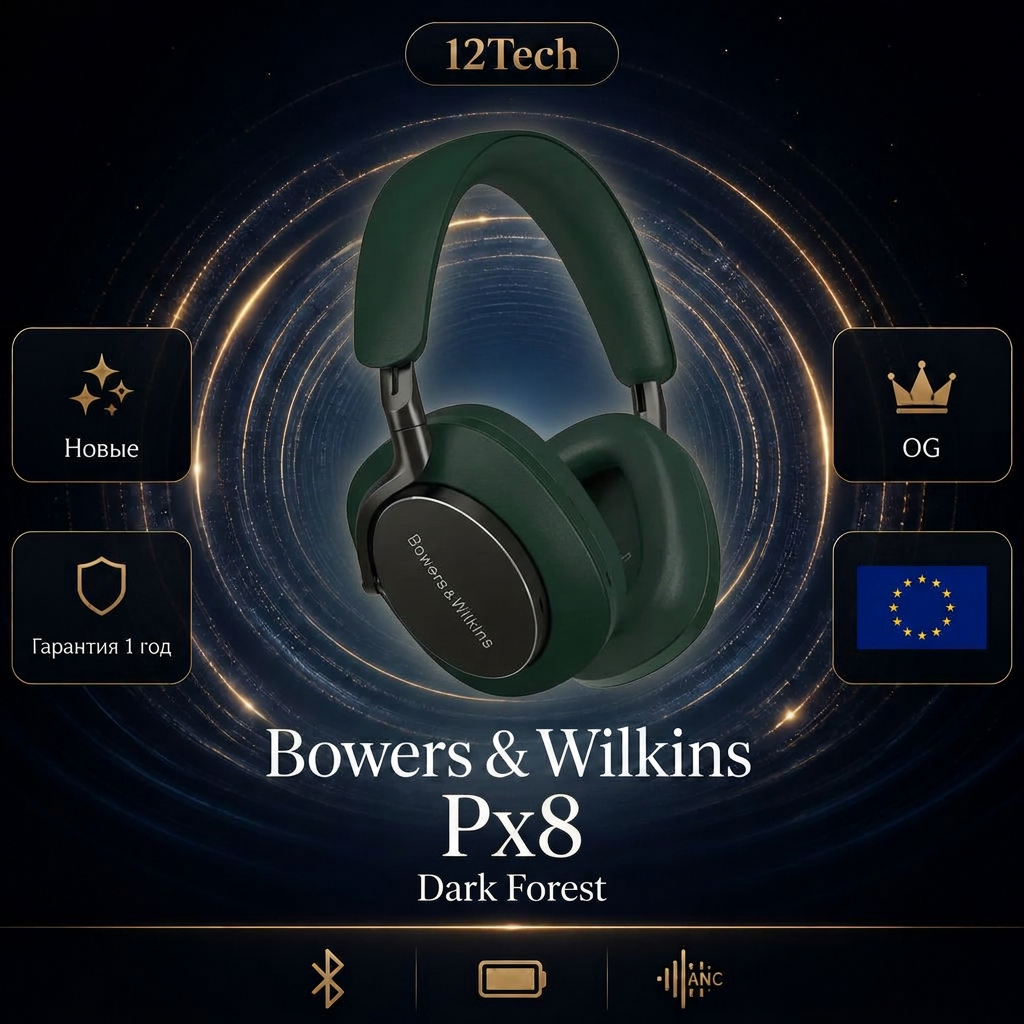 Беспроводные наушники Bowers & Wilkins Px8, Dark Forest Темно зеленый