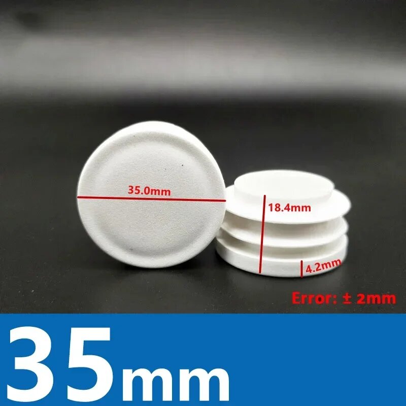 Пластиковые заглушки для труб белые 13-114 мм 20Pcs, 35mm-White