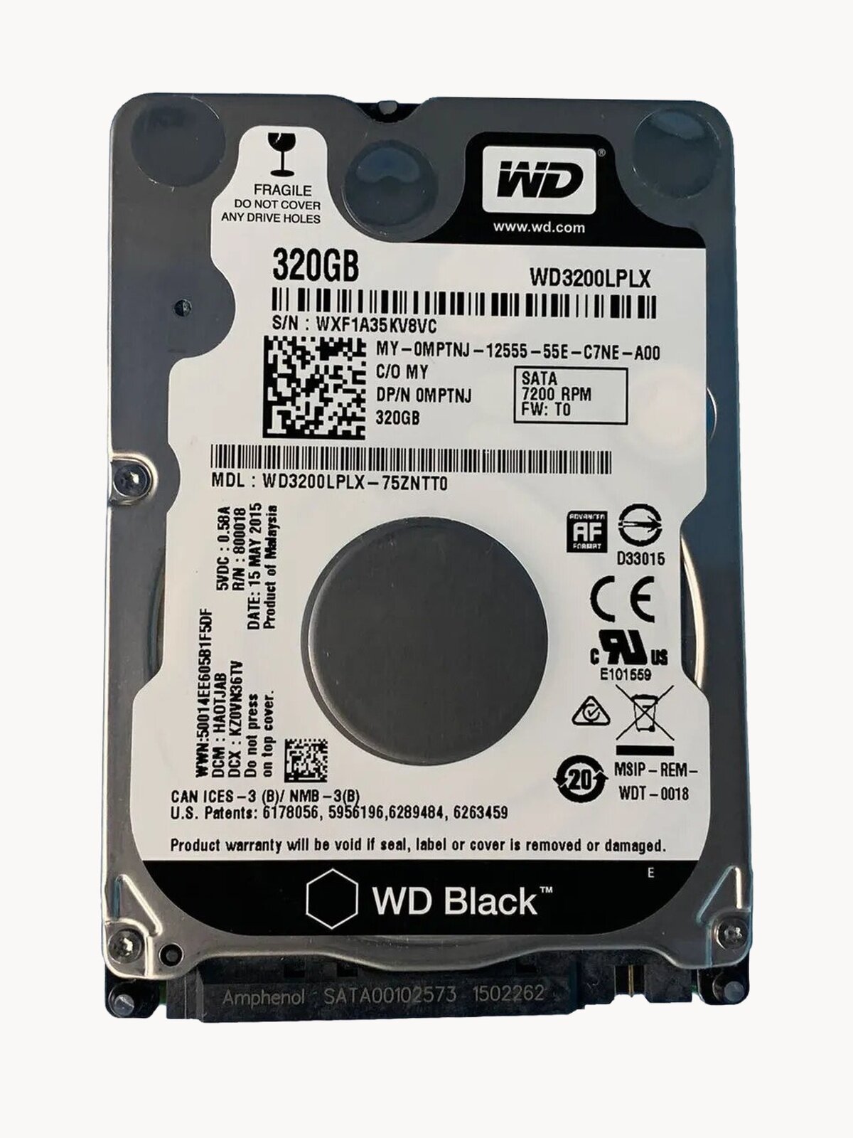 Жесткий диск DELL 320 GB MPTNJ 7.2 K SATA, 2.5", для сервера