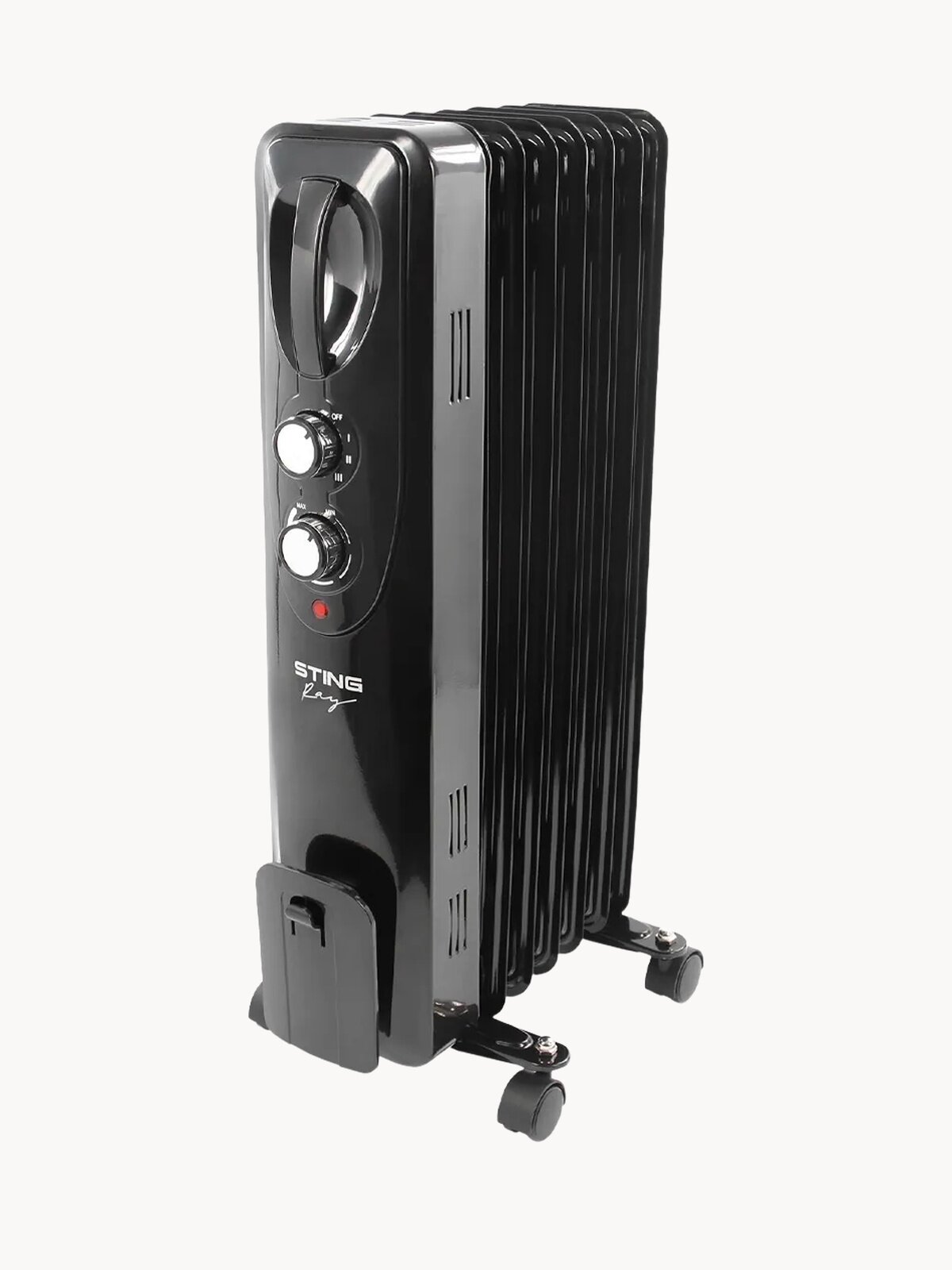 Масляный радиатор STINGRAY ST-OH1000A, черный, 7 секций