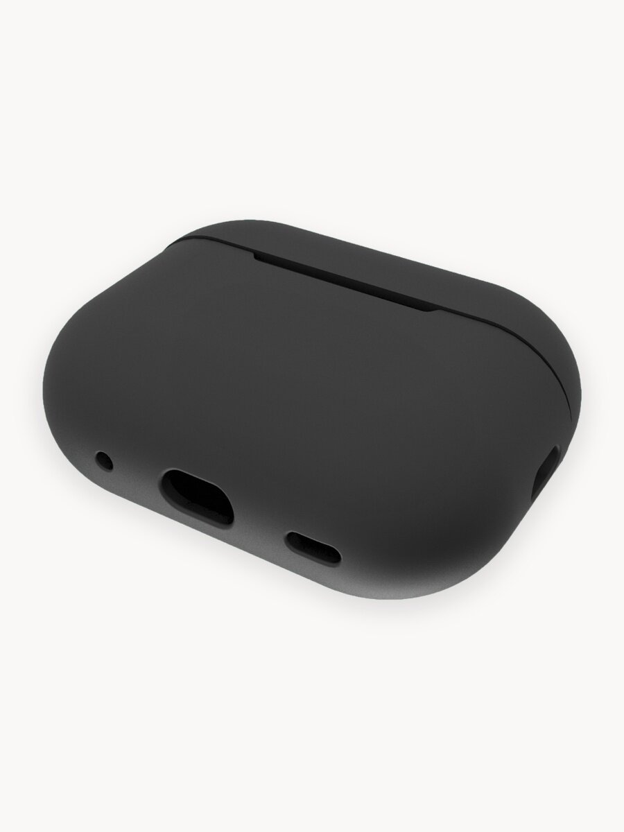 Чехол для наушников АирПодс Про 2 (Чёрный) / AirPods Pro 2 (Black)