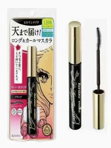 Тушь для ресниц KISSME HEROINE MAKE Long & Curl Mascara WP (Black)