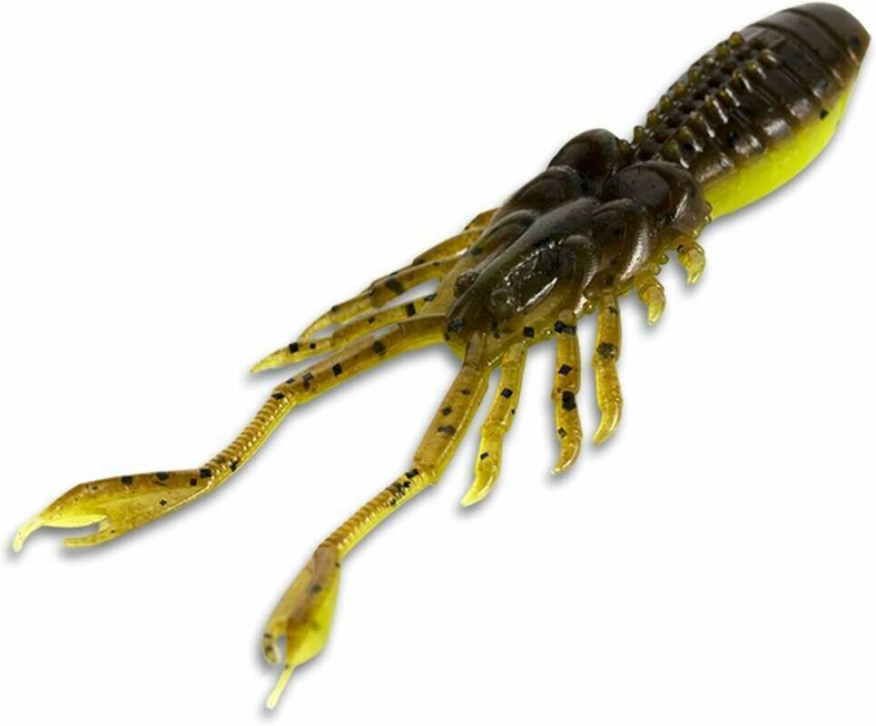 Мягкие приманки Bait Breath BYS eX-Rider Shrimp Jr. 3.5 Finesse Spec (6шт.) #931 Greenpumpkin / chart