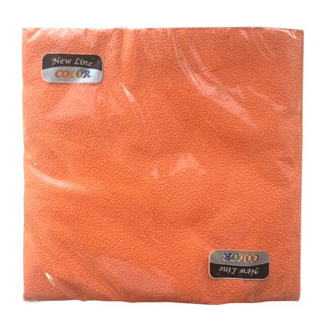 NEW LINE Color Оранжевые 2-слойные бумажные салфетки 33x33 см 20 шт для стола