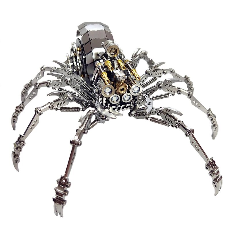 Металлический 3D конструктор паук Spider King plus