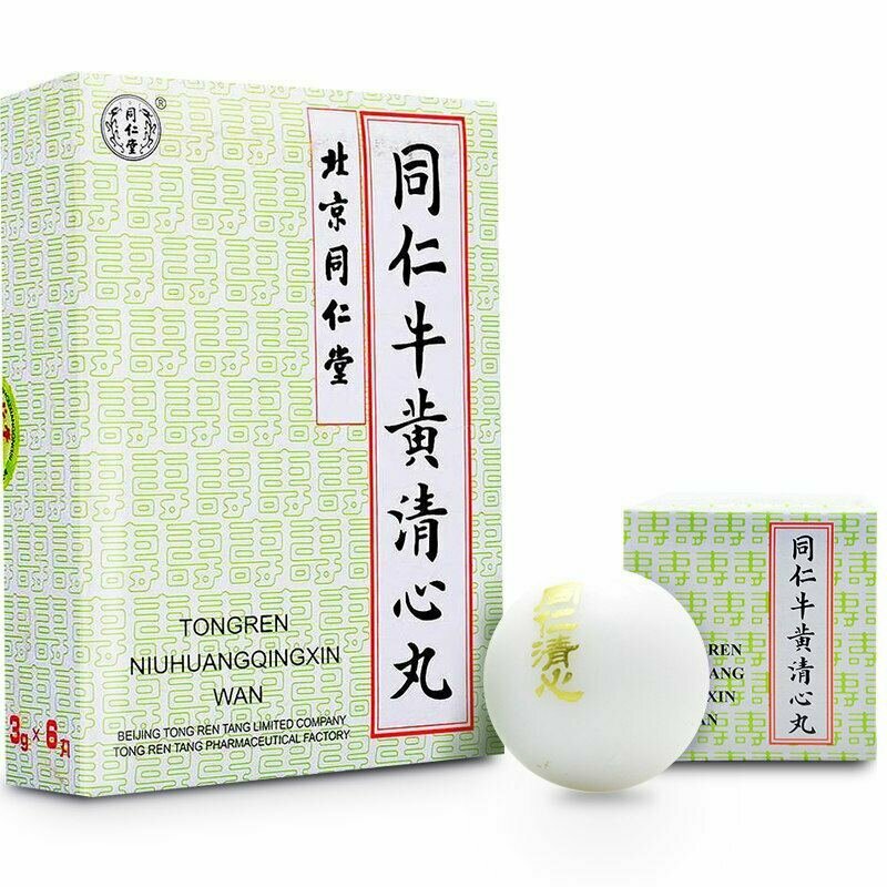 Тунжень Нюхуан Цинсинь для сердца, при инсульте и в предынсультном состоянии Tongren Niuhuang Qingxin Wan / Tong Ren Niu Huang Qing Xin Wan (ТКМ)
