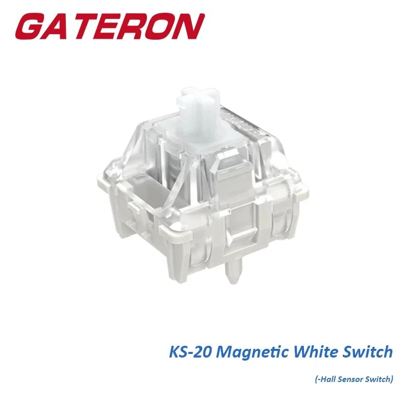 Белая механическая игровая клавиатура Gateron KS-20 90PCS