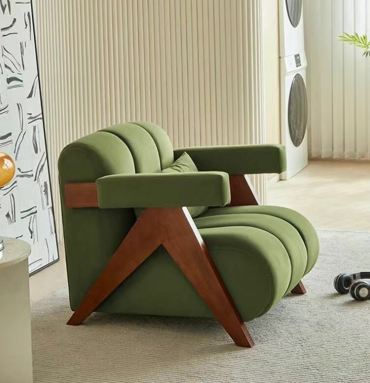 Лаунж-кресло для отдыха дома мягкое с подлокотниками , 72X70X85 CM