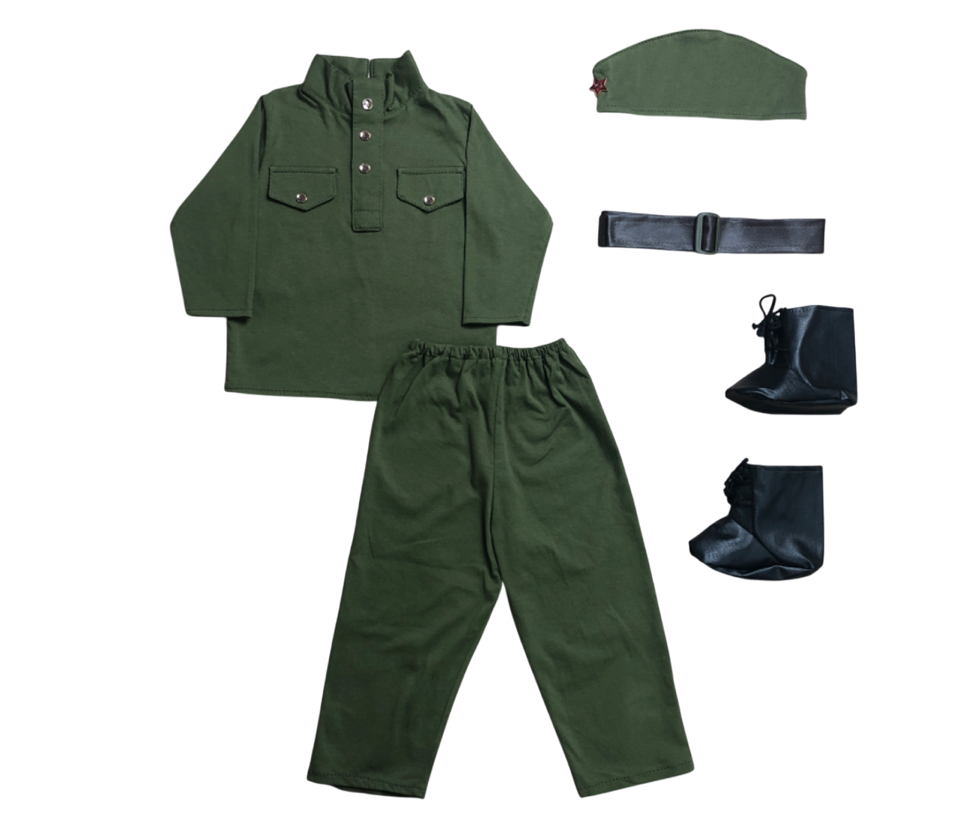 Военная форма для мальчиков Солдатик 9-12 месяцев, рост 85 см