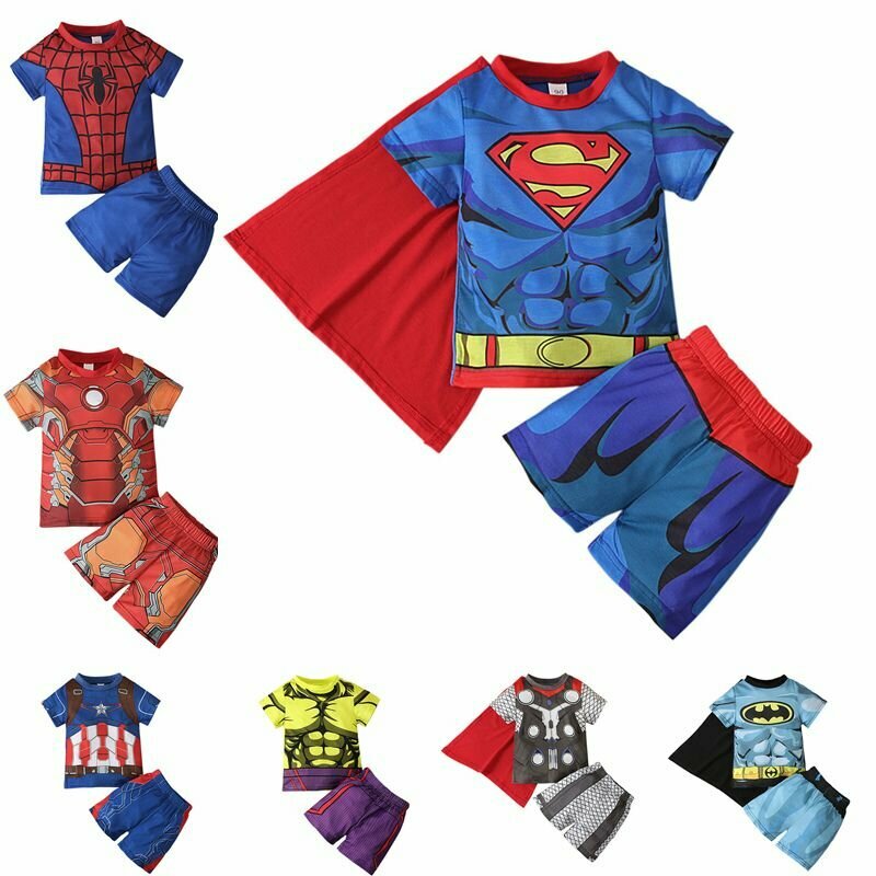 Детский фэнтезийный фильм с комиксами, Мальчик-Мститель, Мускулистый Супер Герой, Аниме-вечеринка, один комплект, костюм для косплея на Хэллоуин