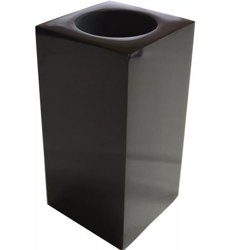 Стаканчик RIDDER Rom настольный, полирезина, черный 22290110