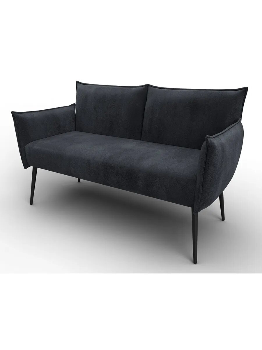 Диван прямой Хельсинки, 126х66х82 см, нераскладной, велюр