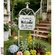 Садовая фигурка Welcome to our Garden металлическая табличка для сада, белого цв...